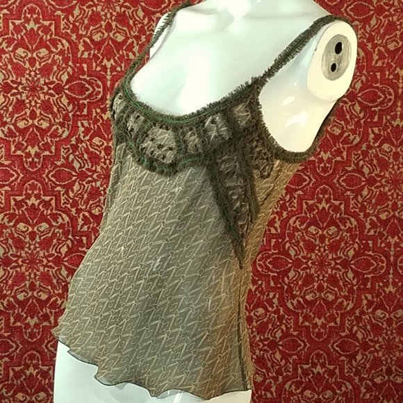 Max Studio | Tops | Maxstudio Sheer Camisole M | Poshmark